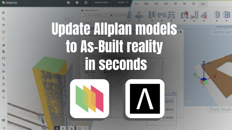 How to update Allplan models to the real site conditions?